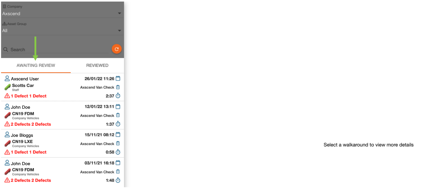 Driver Checks (Walkarounds)